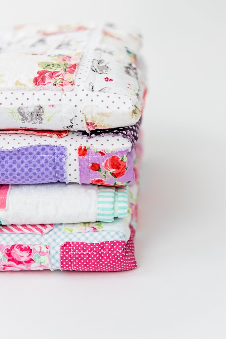 Raw Appliqué Patchwork Quilt Pattern - Modern Patchwork Digital ...