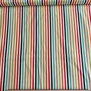 LAST 15" of Retro Multi Colored Stripe Fabric -moda Essentially Yours 3 ...
