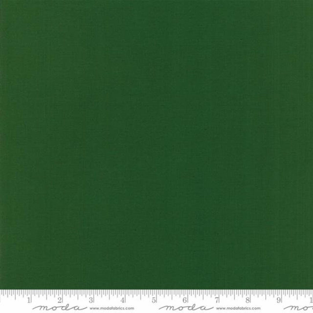 Dark Green Fabric - Moda Bella Solids Basil Cotton - Etsy