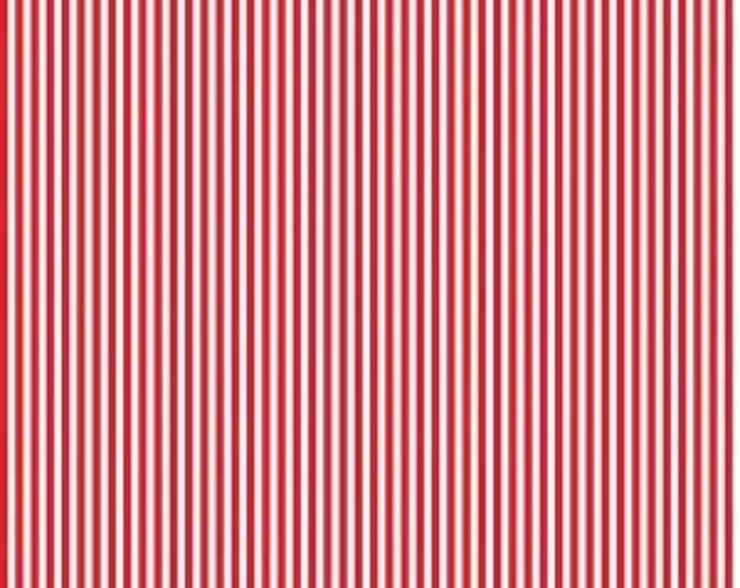 Red and White Stripe Fabric Riley Blake Designs 1/8 Stripe Red and ...