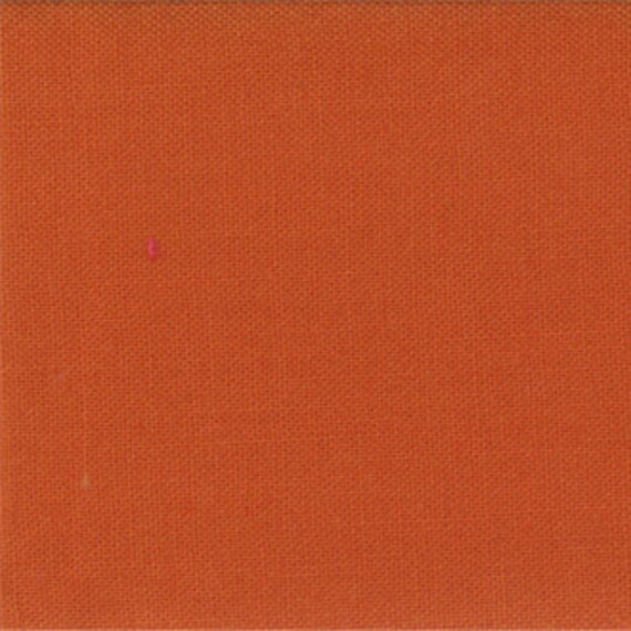 Dark Orange Solid Fabric Moda Longhorn Cotton | Etsy