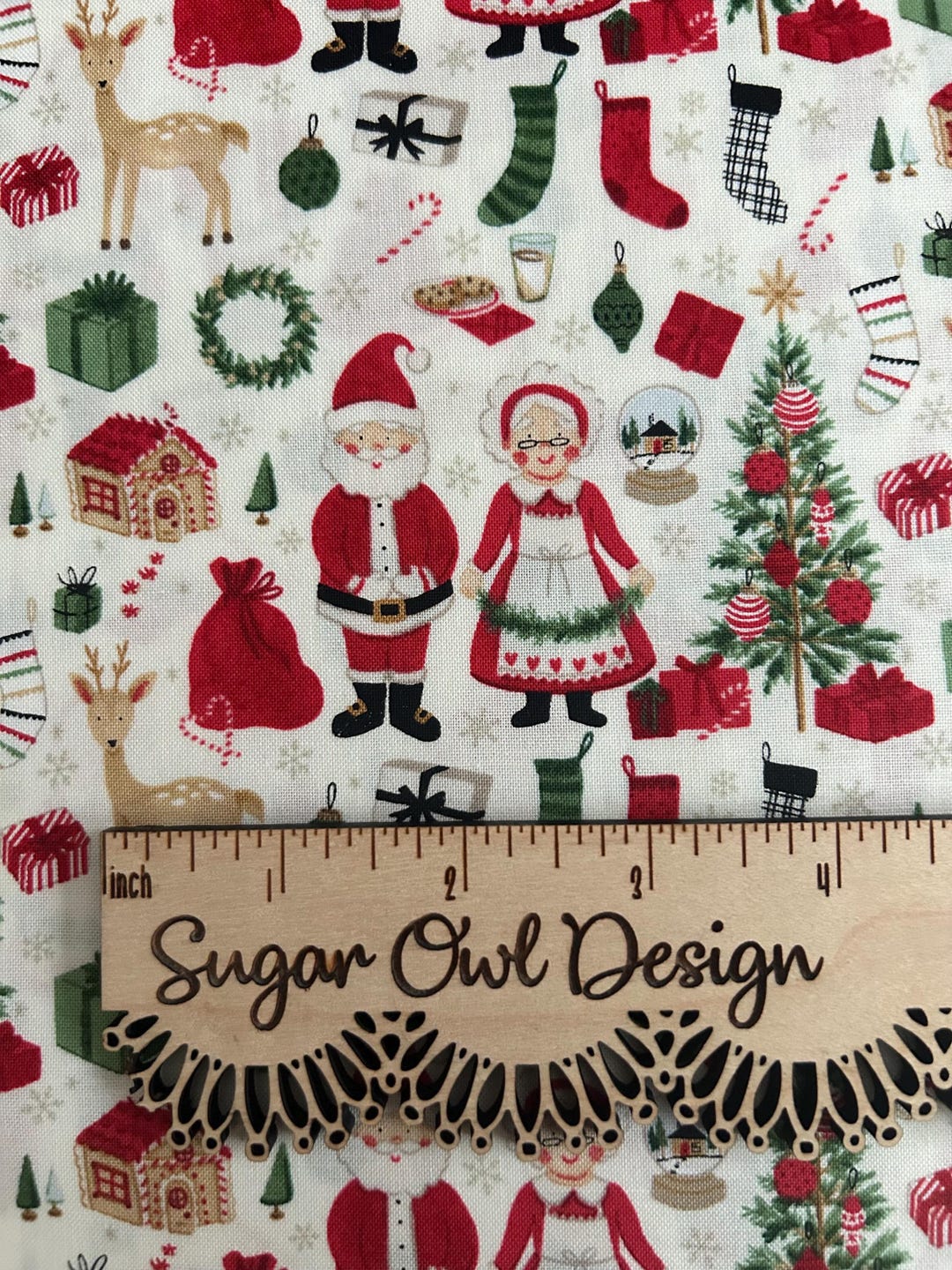 Mr and Mrs Santa Claus Fabric - Riley Blake Charming Christmas - Etsy