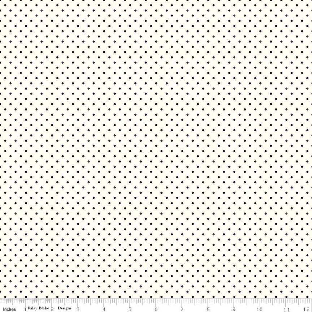 LAST 16 of Black Pin Dot Fabric Riley Blake Swiss Dot - Etsy