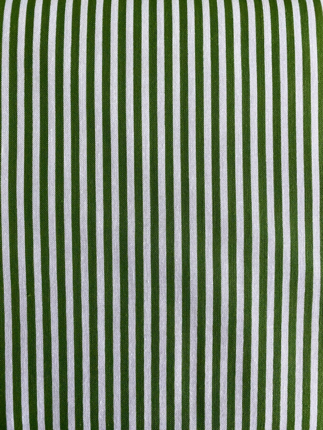 Tela de rayas verde oscuro y blanco Riley Blake Designs Clover 1/8 ...