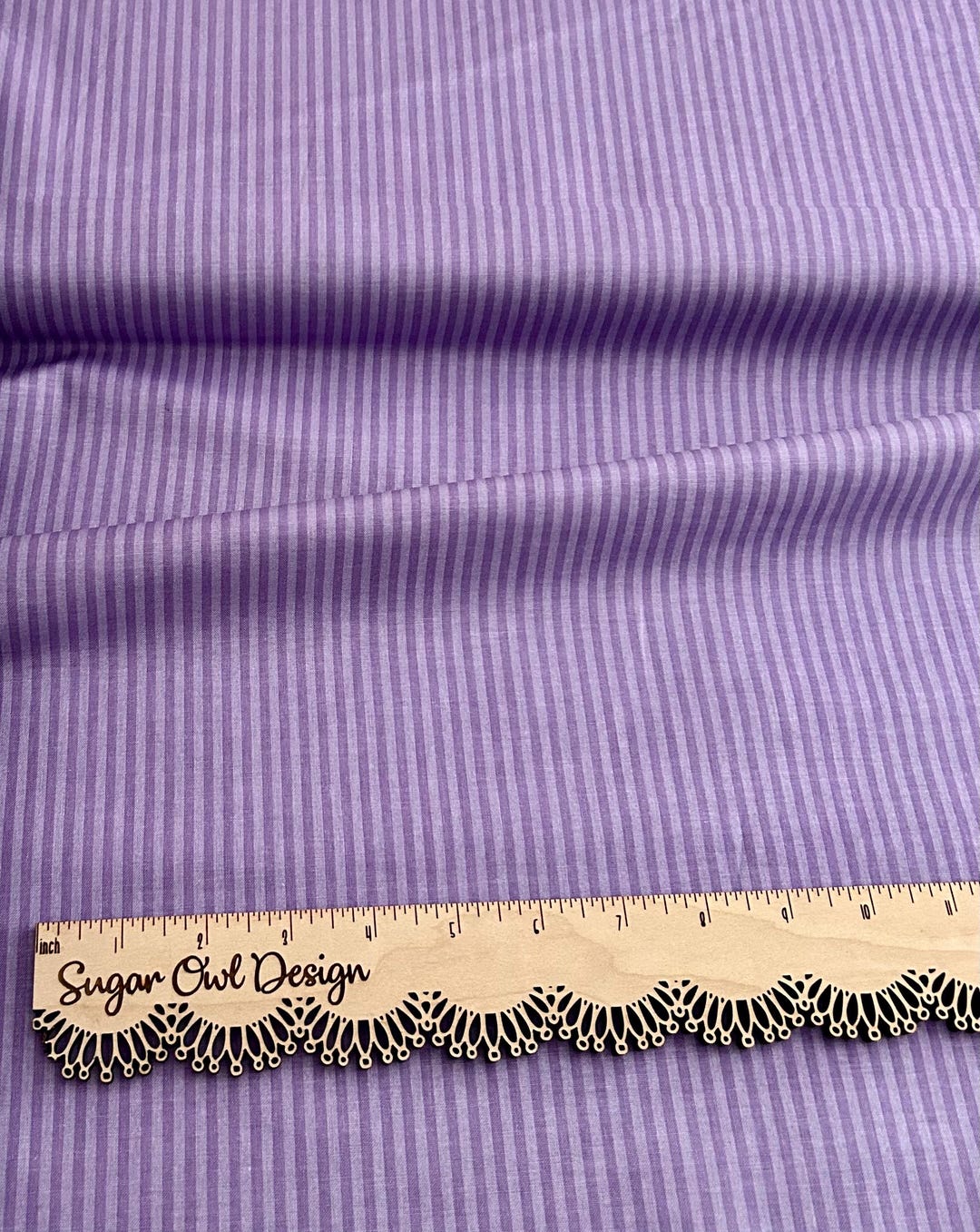 Tonal Purple Stripe Fabric - Riley Blake Designs 1/8" Stripe - Amethyst Eighth Inch Stripe ...