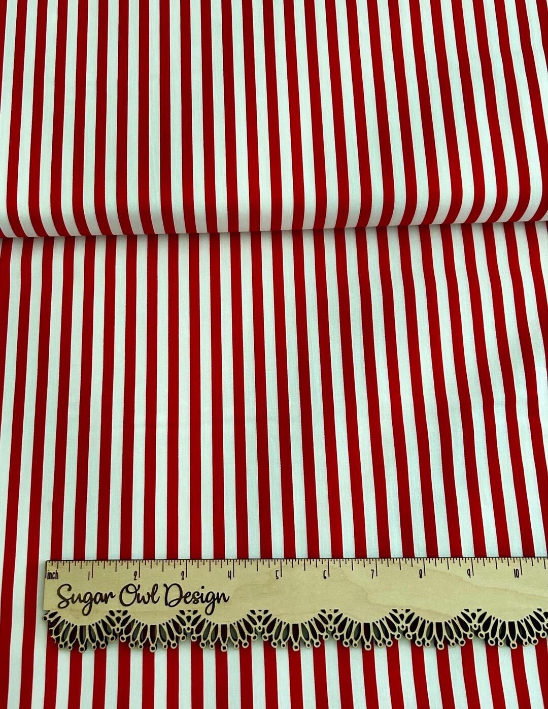LAST 16" of Red and White Stripe Fabric - Riley Blake Designs 1/4 ...
