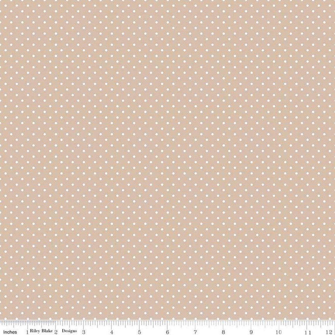LAST 24 of Tan Pin Dot Fabric Riley Blake Swiss Dot in - Etsy
