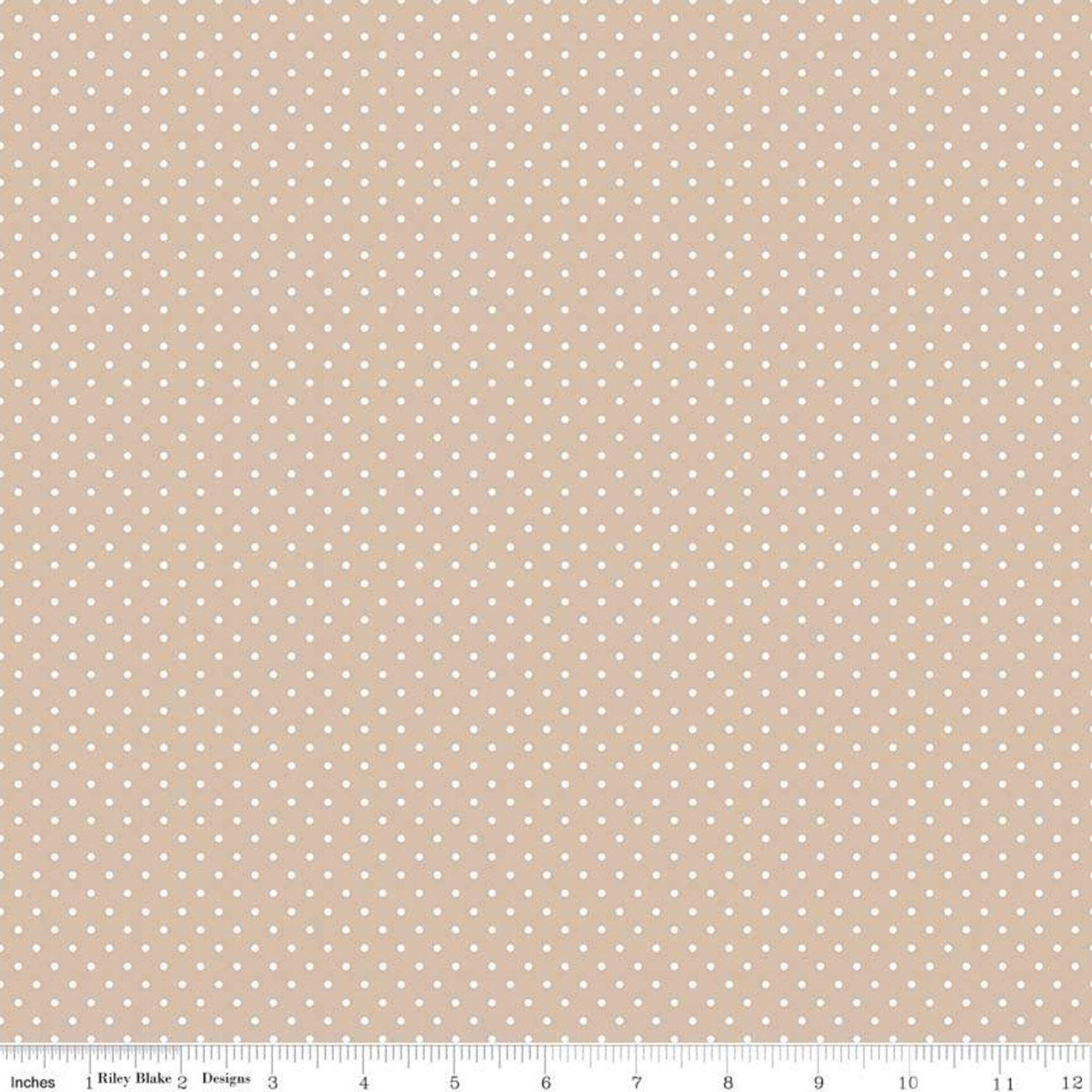 LAST 24 of Tan Pin Dot Fabric Riley Blake Swiss Dot in - Etsy