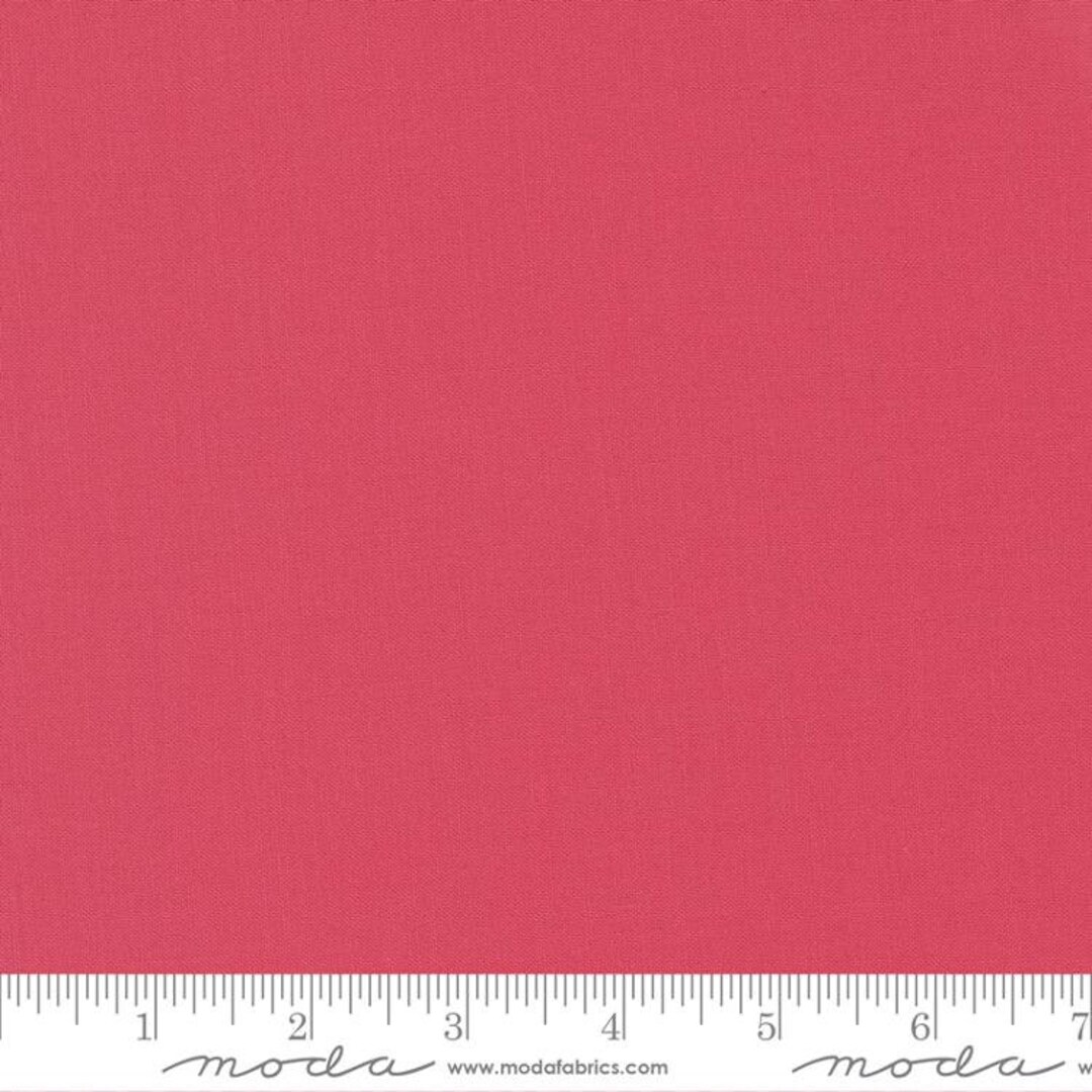 Solid Deep Pink Fabric - Moda Bella Solids Strawberry Cotton Fabric - Etsy