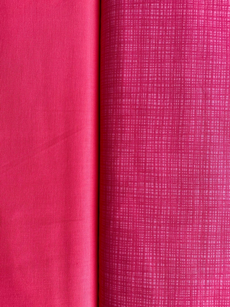 Hot Pink Tone on Tone Cross Hatch Fabric Riley Blake Designs | Etsy