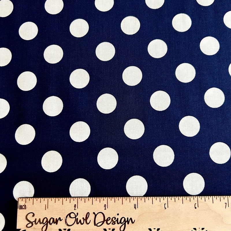 Navy Blue Polka Dot - Etsy