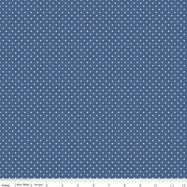 Blue Dot Fabric - Etsy