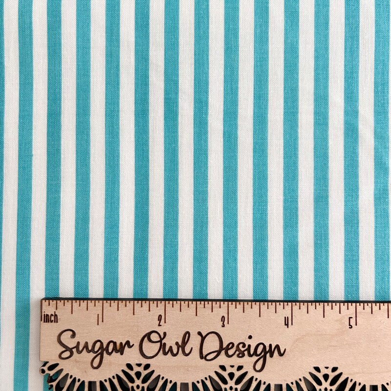 Aqua Striped Fabric - Etsy