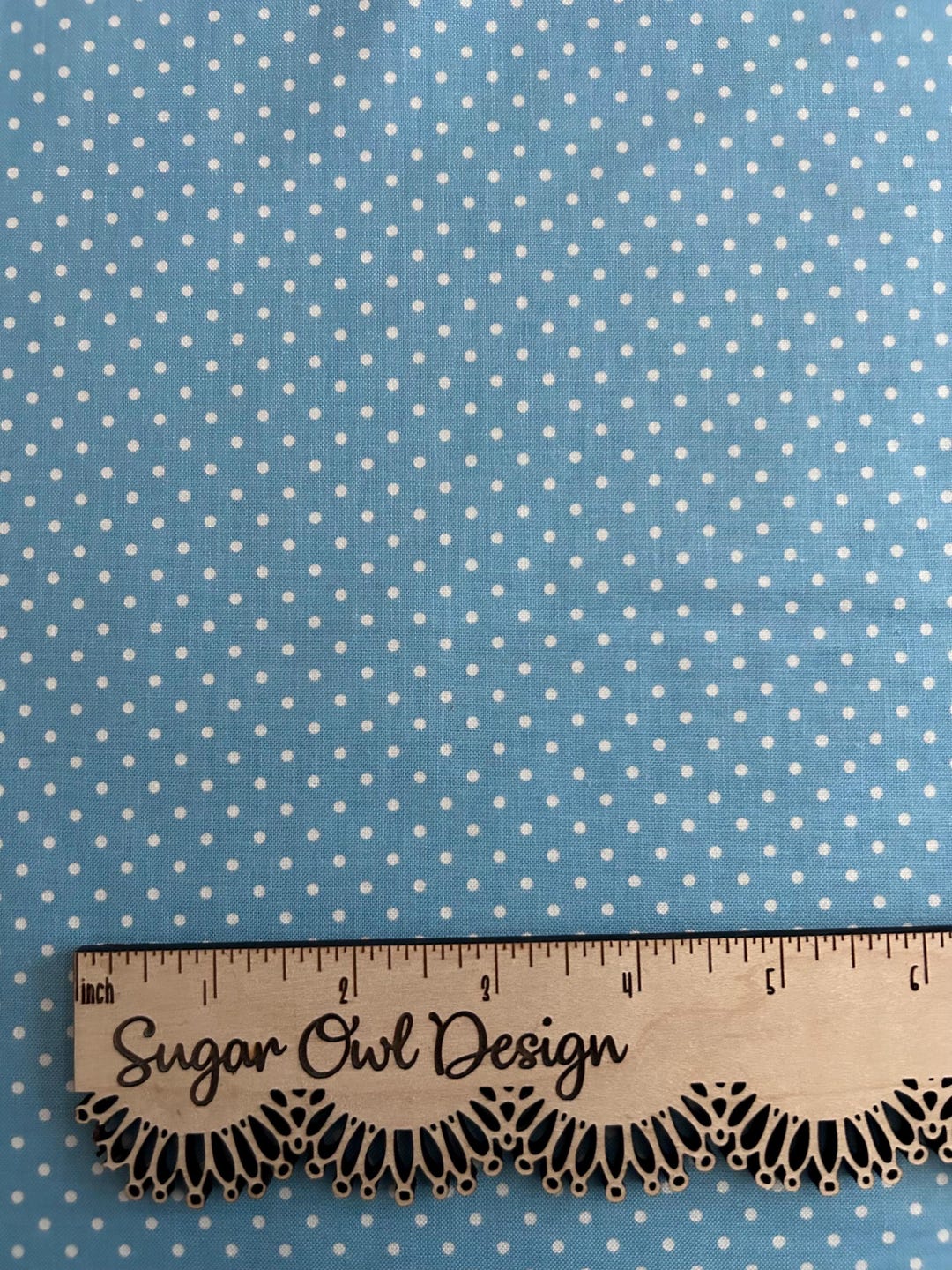 Light Blue Small Dot Cotton Fabric - Riley Blake Celestial Blue Swiss ...