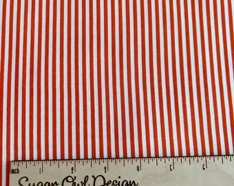 Pink and White Narrow Stripe Fabric Riley Blake Designs 1/8 Stripe in ...