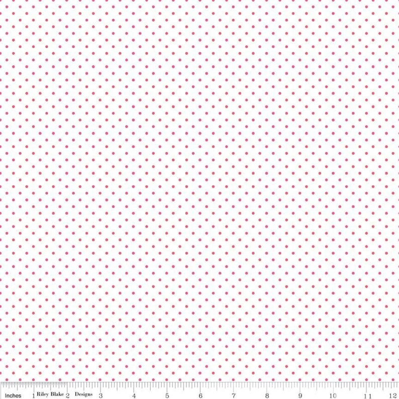 Raspberry Pin Dot Fabric Riley Blake Swiss Dot Dark Pink - Etsy