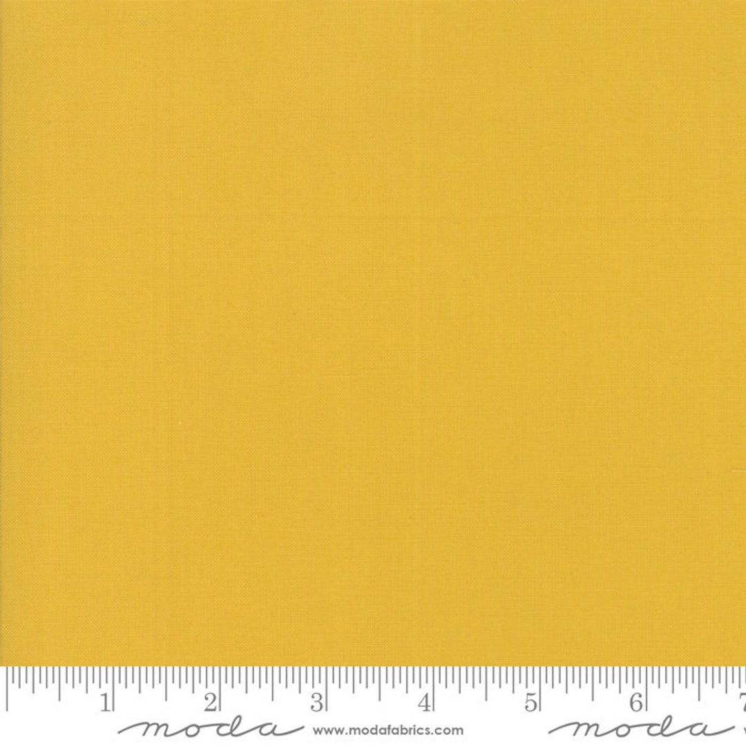 Dark Yellow Cotton Fabric - Moda Bella Solids Mustard - Etsy