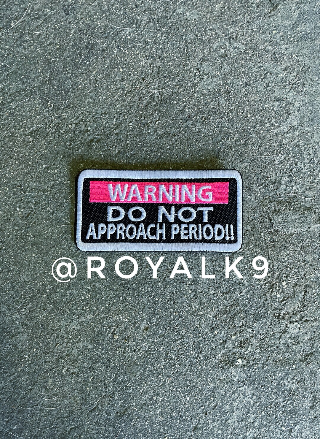 2x4 Warning Do Not Approach Period Patch - Etsy