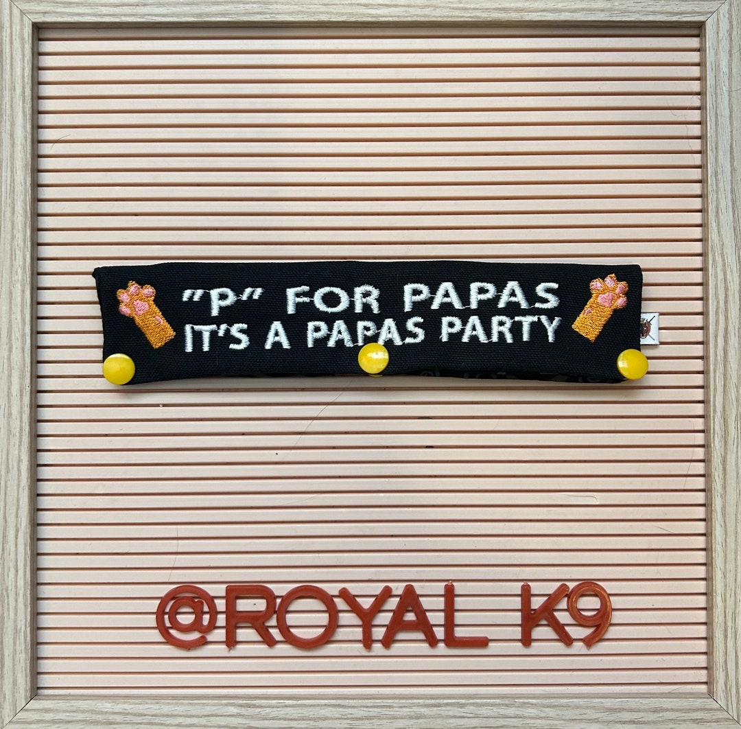 P for Papas It's a Papas Party Leash Wrap - Etsy