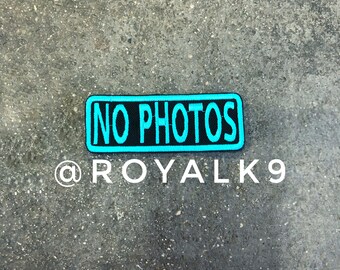 Patch, Sew-on, 4.5 Inch by 1.4 Inch Rectangle, 4 Symbols, No Touch No ...