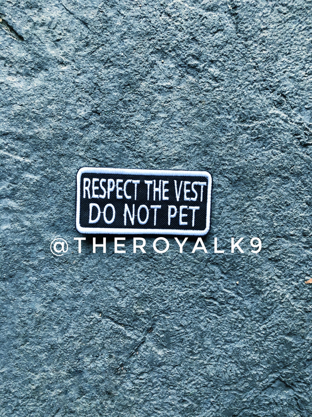 2x4 Respect the Vest Do Not Pet Patch - Etsy