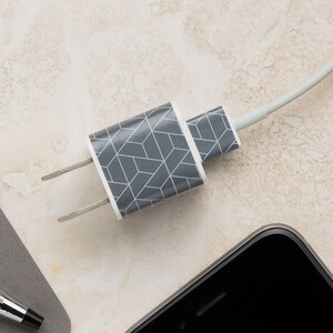 IPhone Charger Decal - Trapezoid Ocean Grey, to Match Your Grey Iphone ...