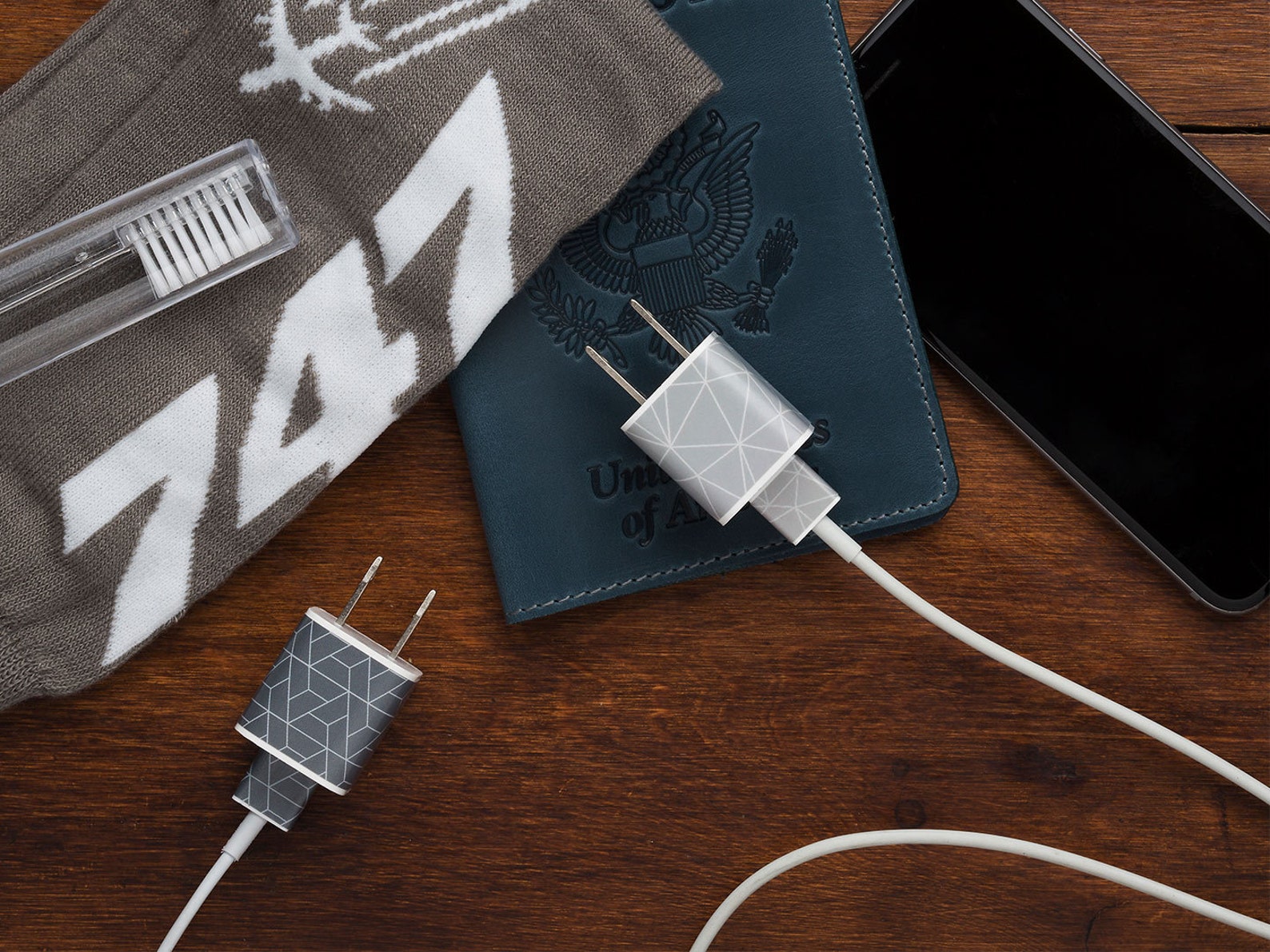 IPhone Charger Decal - Trapezoid Ocean Grey, to Match Your Grey Iphone ...