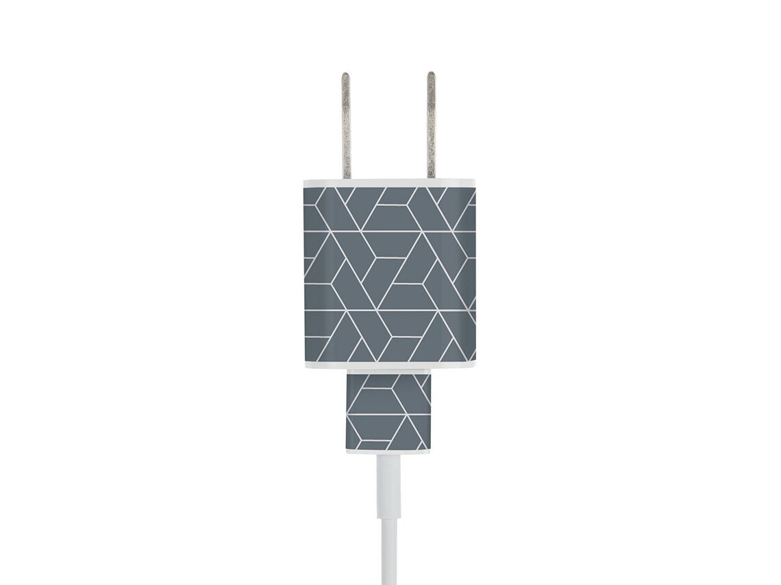 IPhone Charger Decal - Trapezoid Ocean Grey, to Match Your Grey Iphone ...