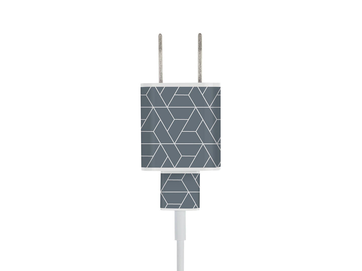 IPhone Charger Decal - Trapezoid Ocean Grey, to Match Your Grey Iphone ...