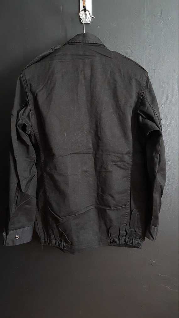 Vintage French M64 army field jacket black Small S - Gem