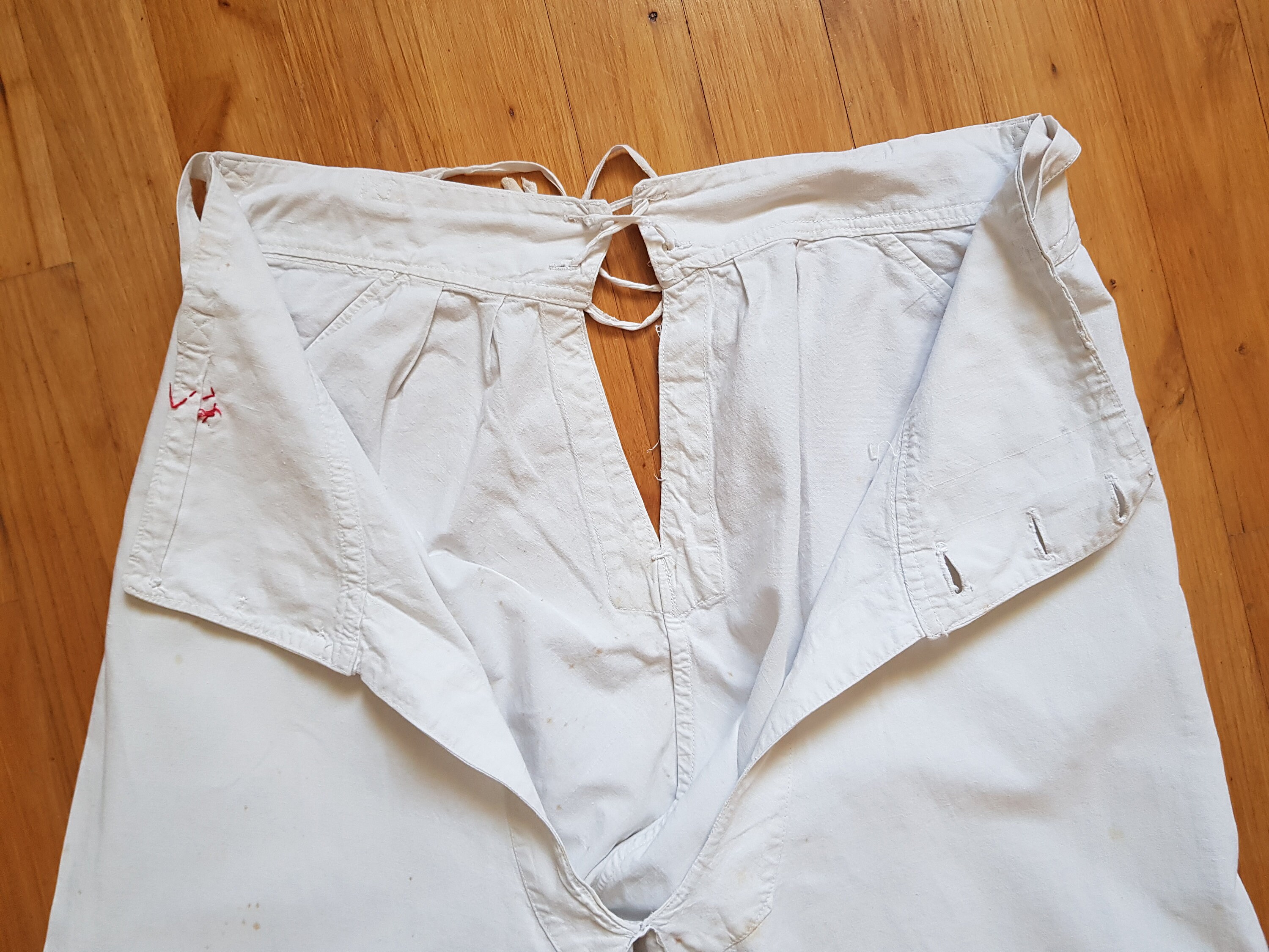 Antique French Mens Linen Drawers Underwear Breeches Full Length ...