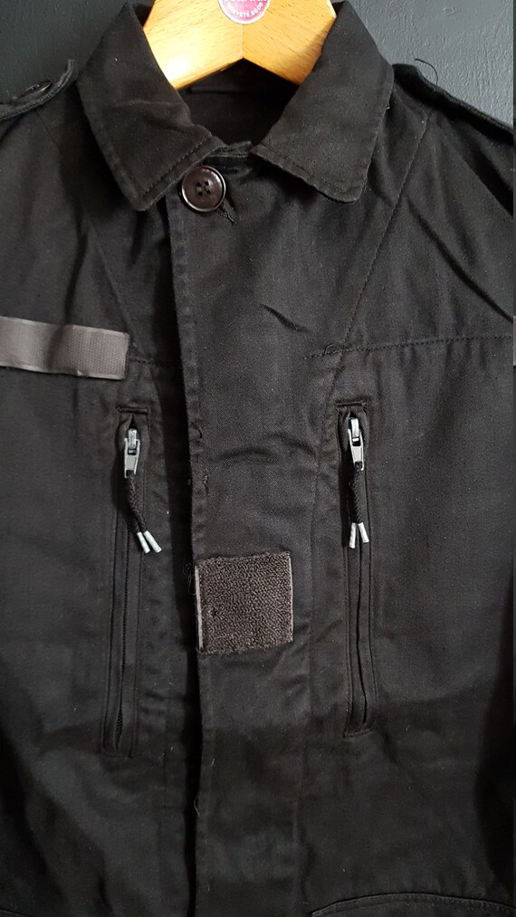 Vintage French M64 army field jacket black S/M - Gem