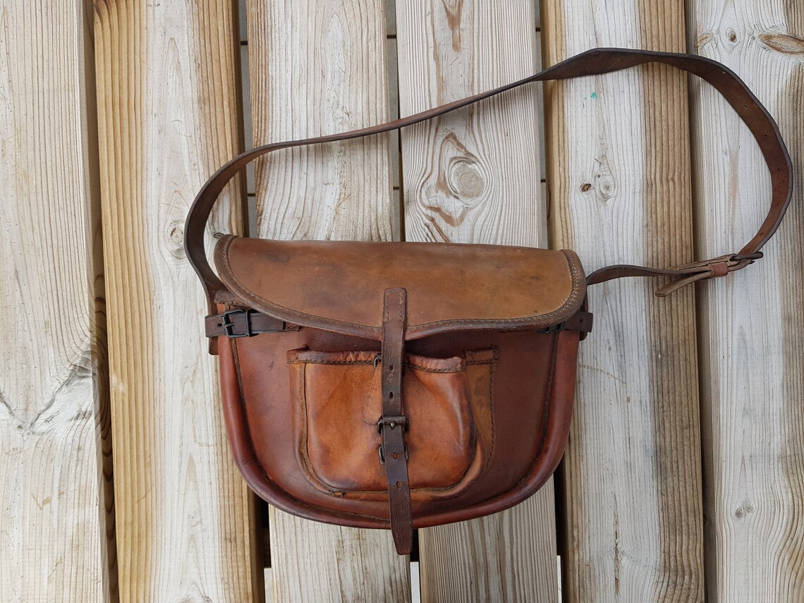 1960s Vintage French PTT La Poste Postman Small Bag Brown Leather ...