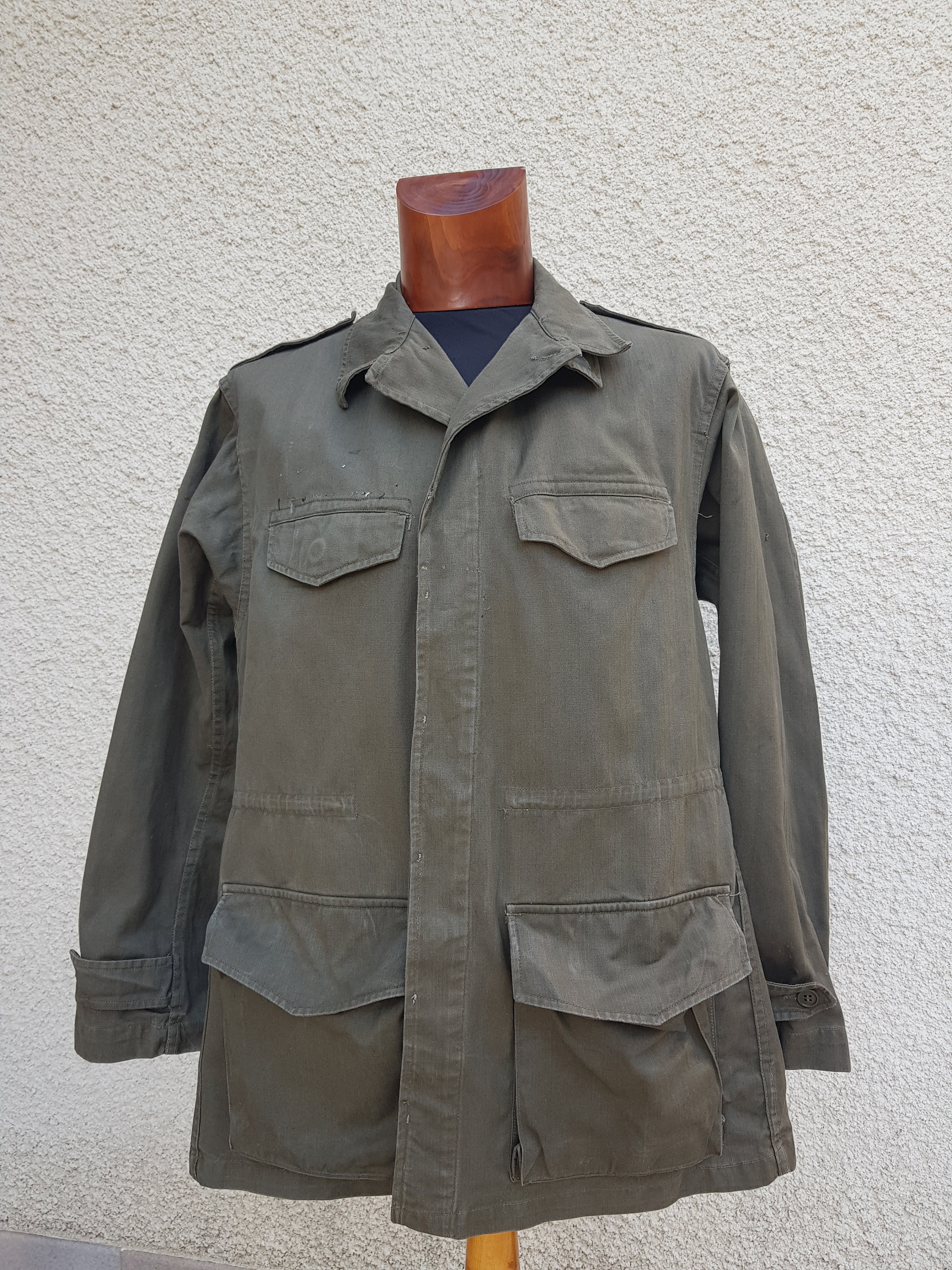 1960s French M47 Khaki Army Military Jacket Militaria HBT S-M - Etsy