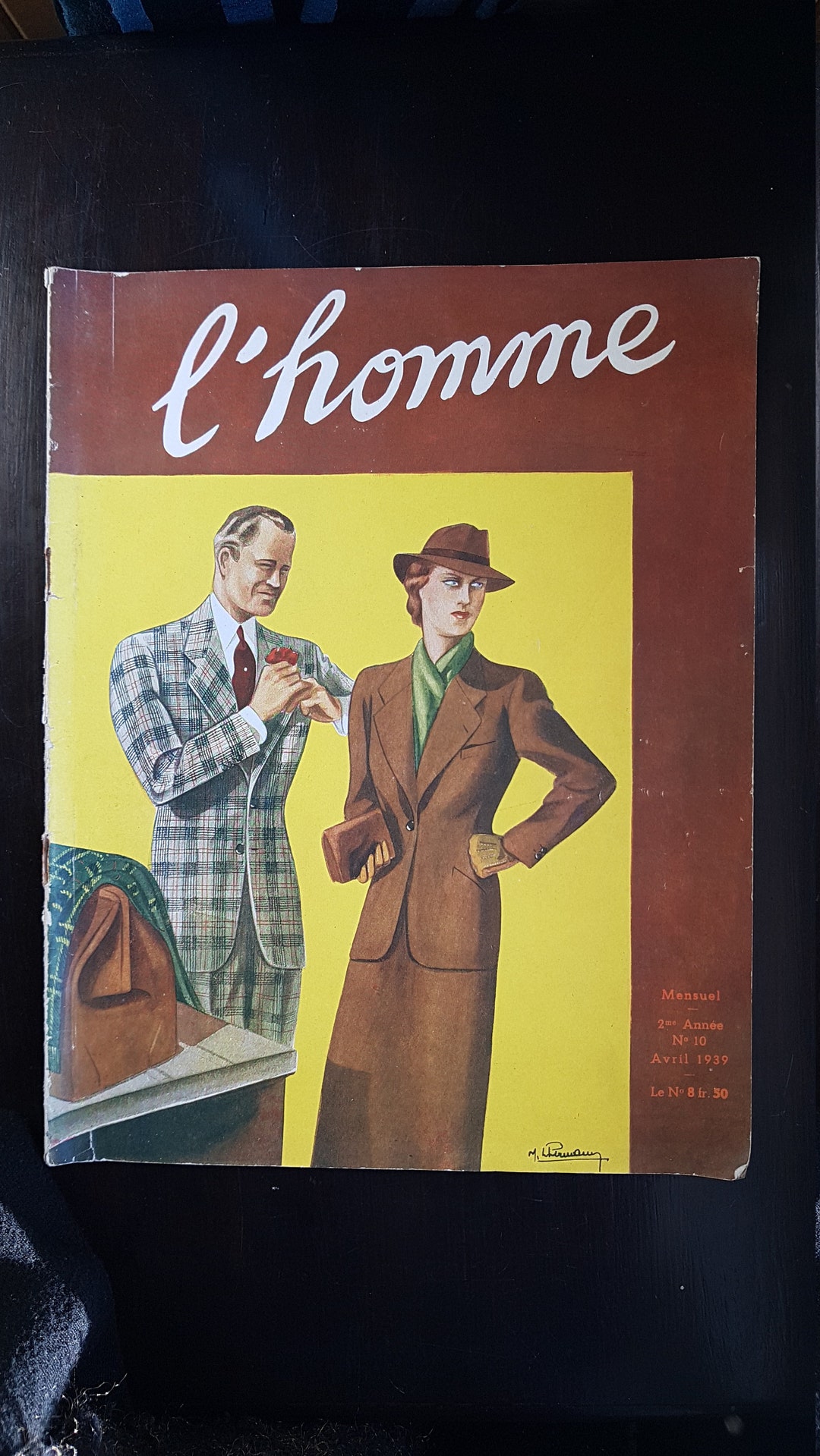 Vintage French Mens Style Magazine L'homme Formal Tailoring Bespoke ...
