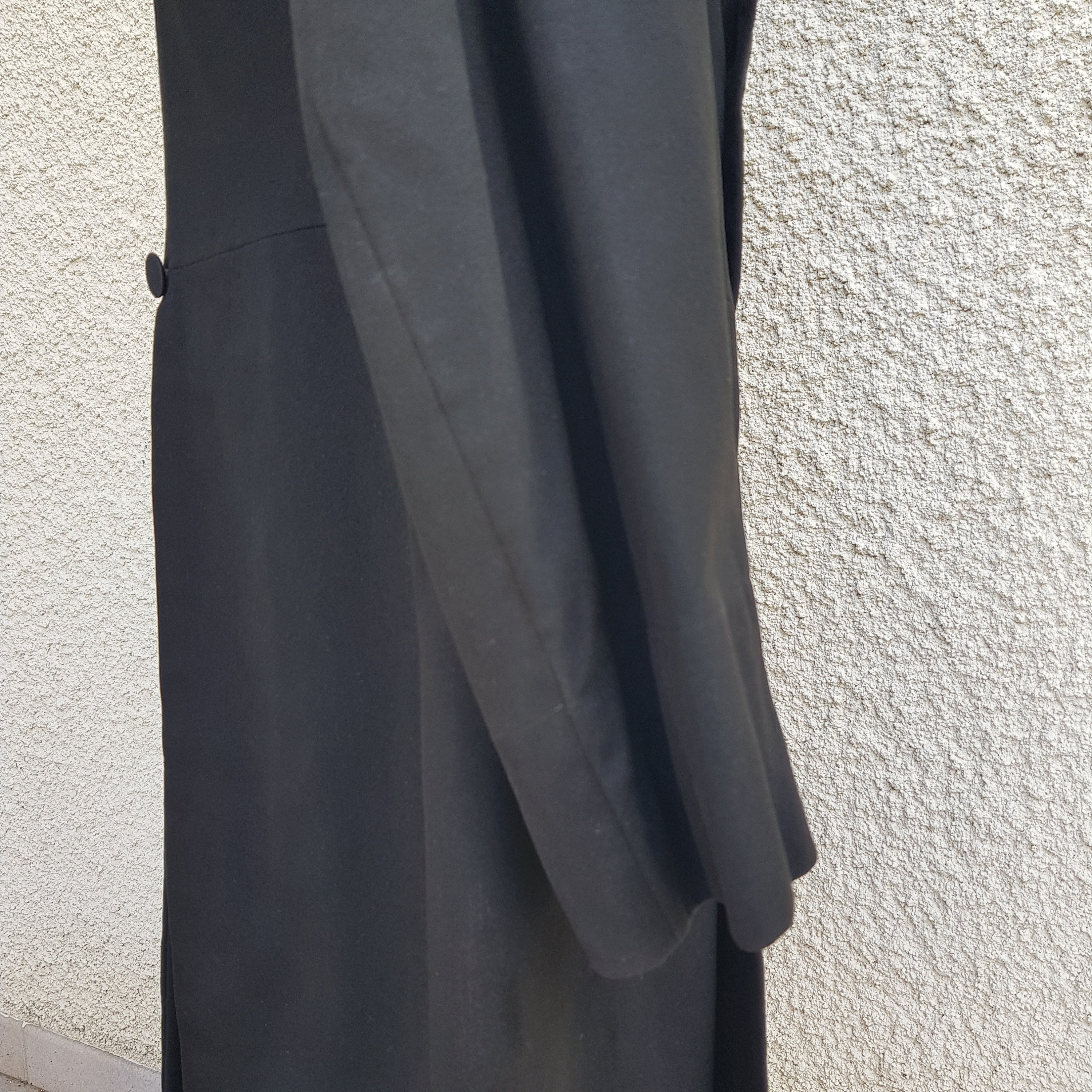 1900s French Antique Black Double Breasted Overcoat Frock Coat Double ...