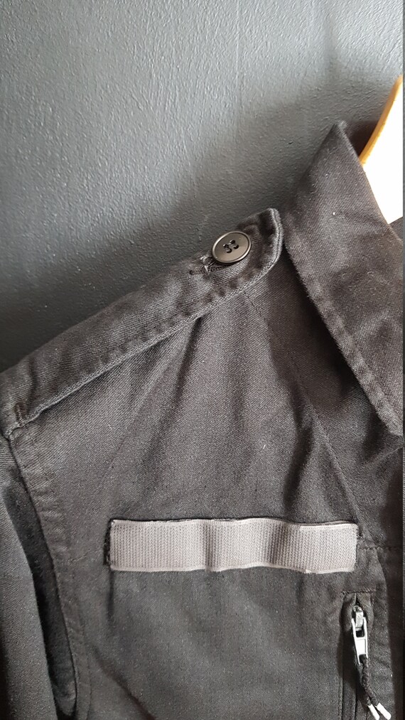 Vintage French M64 army field jacket black S/M - Gem