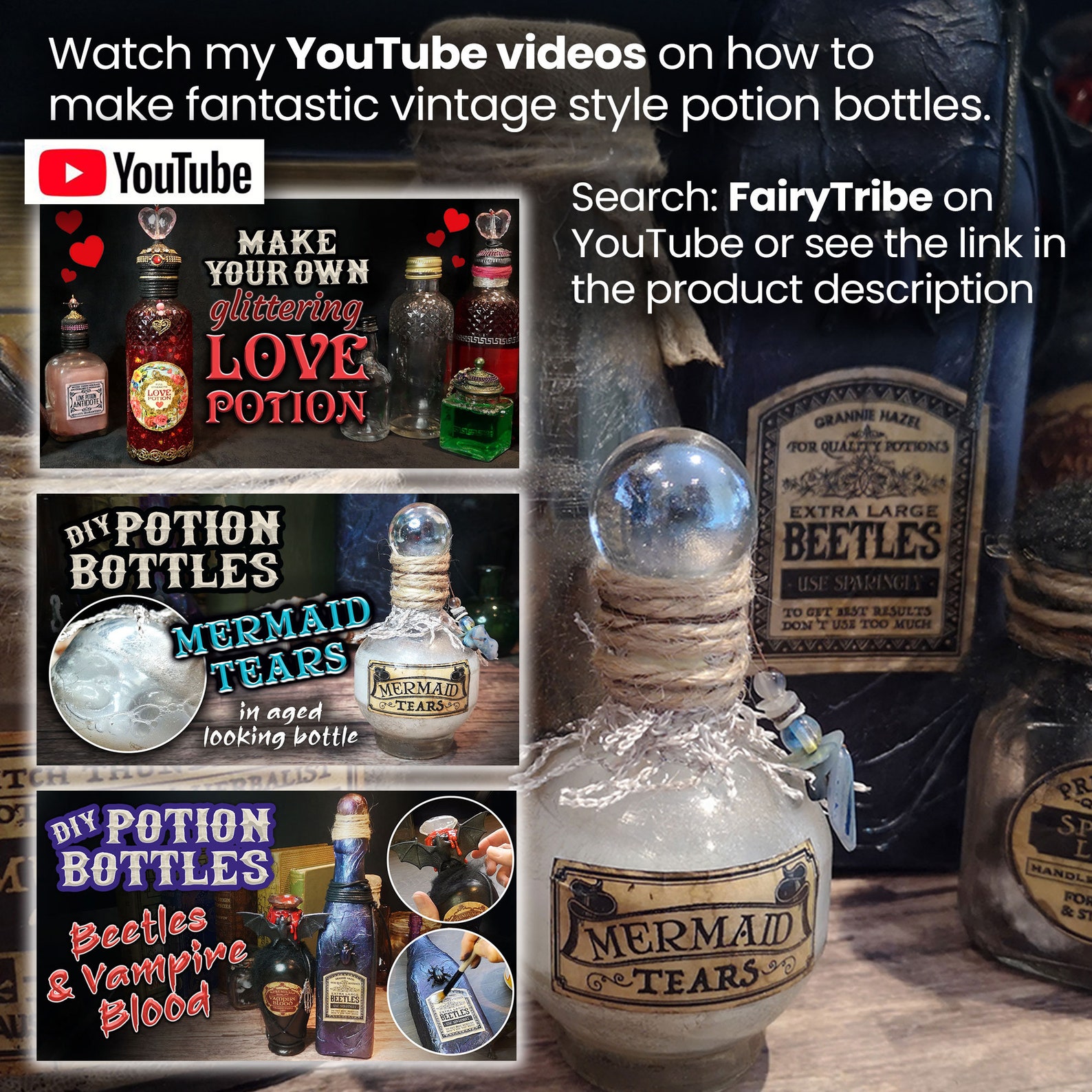 Vintage Potion Labels Elixir of Life Fountain of Youth - Etsy