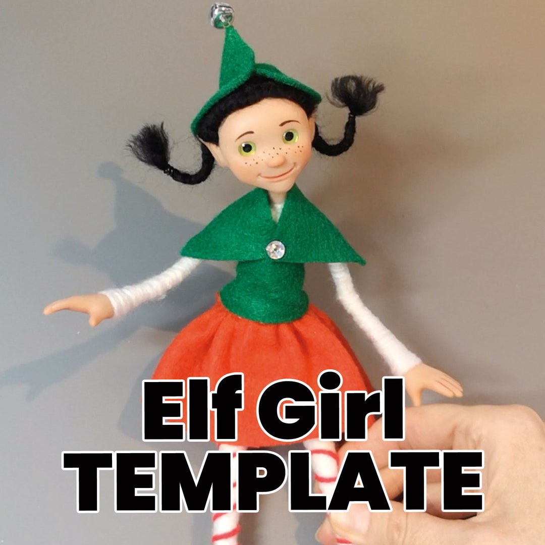 Christmas Elf Girl Template - Digital Download - Etsy