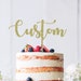 Custom Cake Topper Custom Name Cake Topper Birthday Cupcake - Etsy