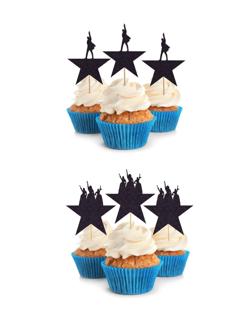 Hamilton Cupcake Toppers, Hamilton Cupcake Decoration, Custom Hamilton ...