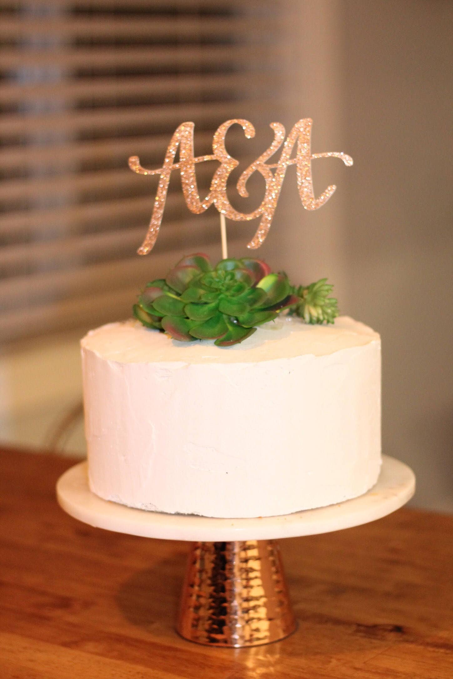 Letters Wedding Cake Topper Monogram cake topper initials | Etsy