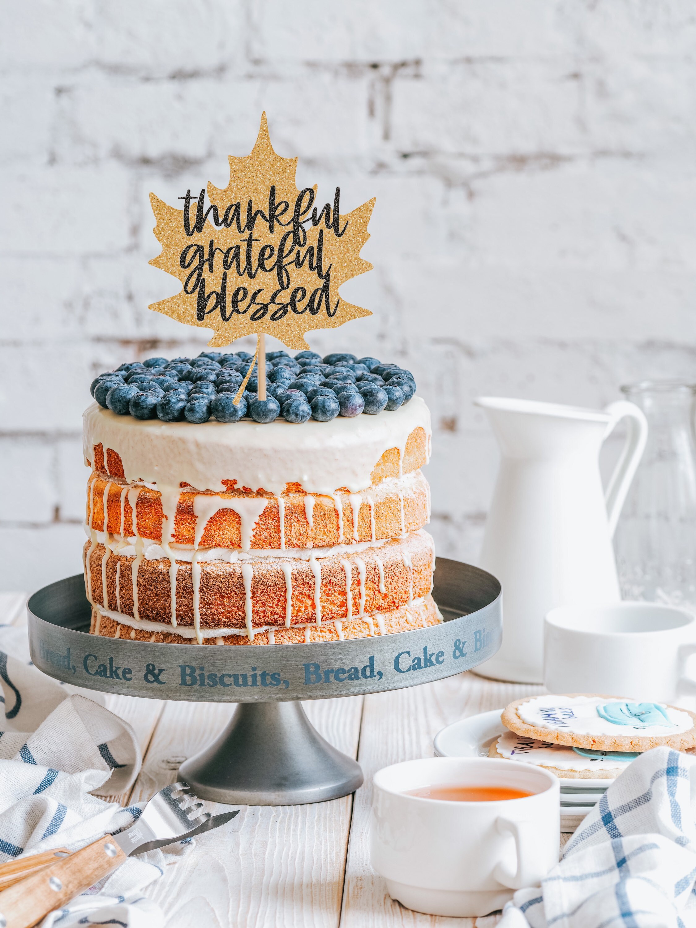 Thankful Cake Topper, Thanksgiving Cake Topper, Custom Cake Topper - Etsy