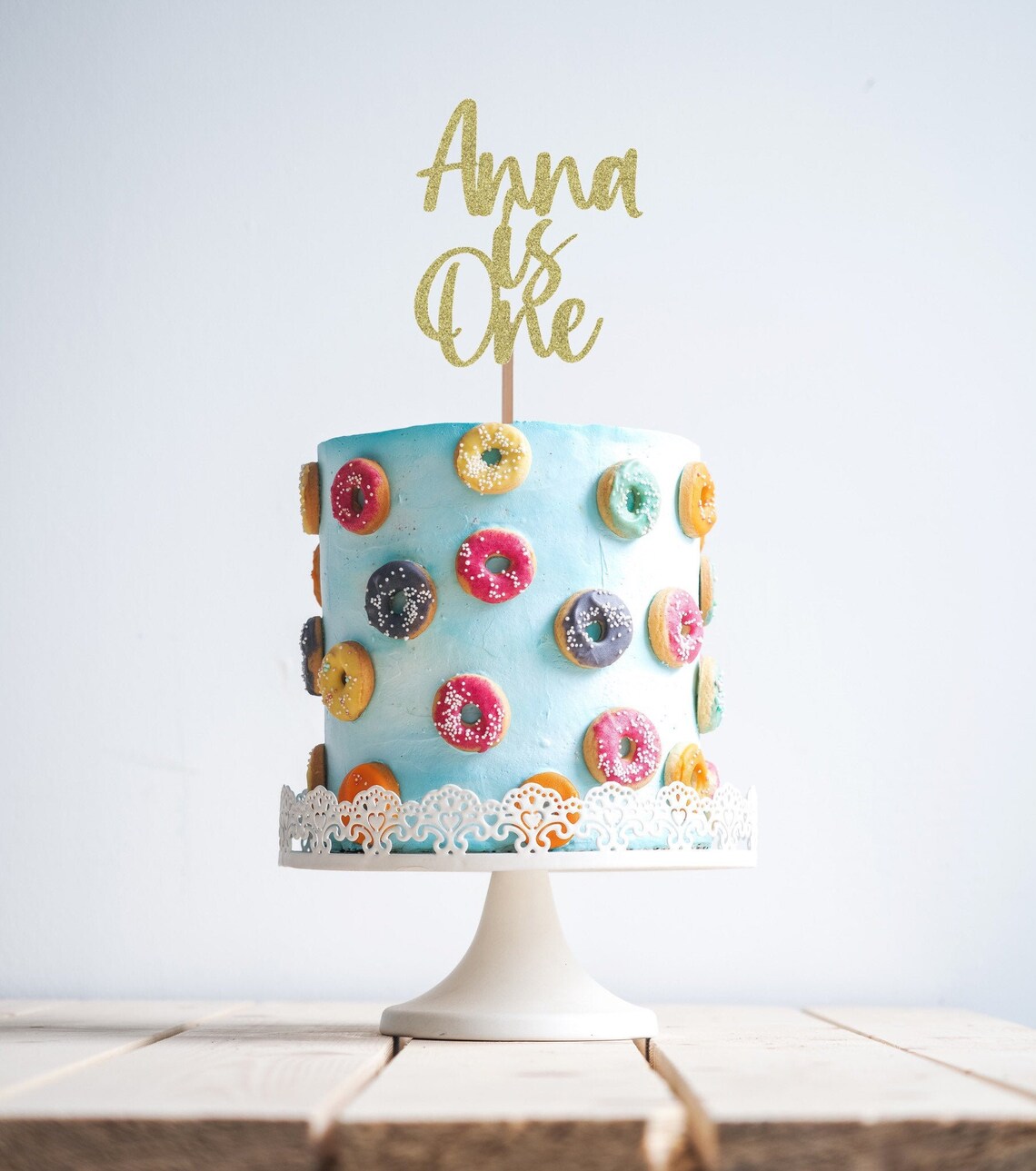 Gold Glitter Personalized One Cake Topper, Gold Glitter Cake Topper ...