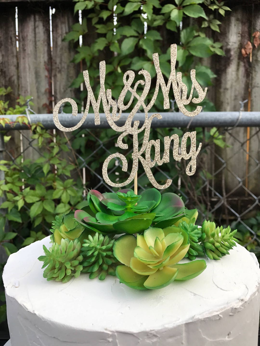 Custom Mr And Mrs Cake Topper Wedding Cake Topper Custom Cake Topper