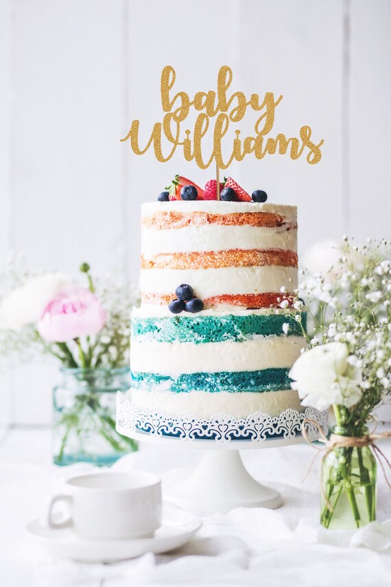 Baby Cake Topper Custom Baby Cake Topper Baby Shower Cake | Etsy