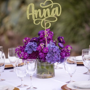 Custom Name Centerpiece, Happy Birthday Centerpiece, Custom Centerpiece ...