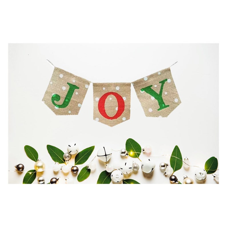 JOY Banner, Christmas Banner, Christmas Decoration - Etsy