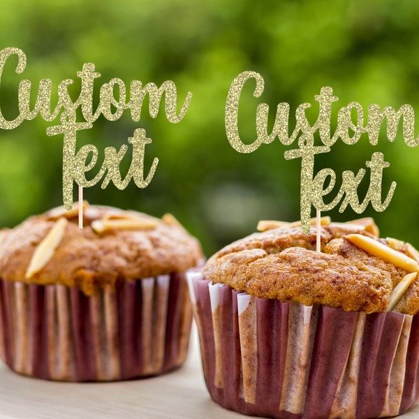 Custom Cupcake Toppers - Etsy