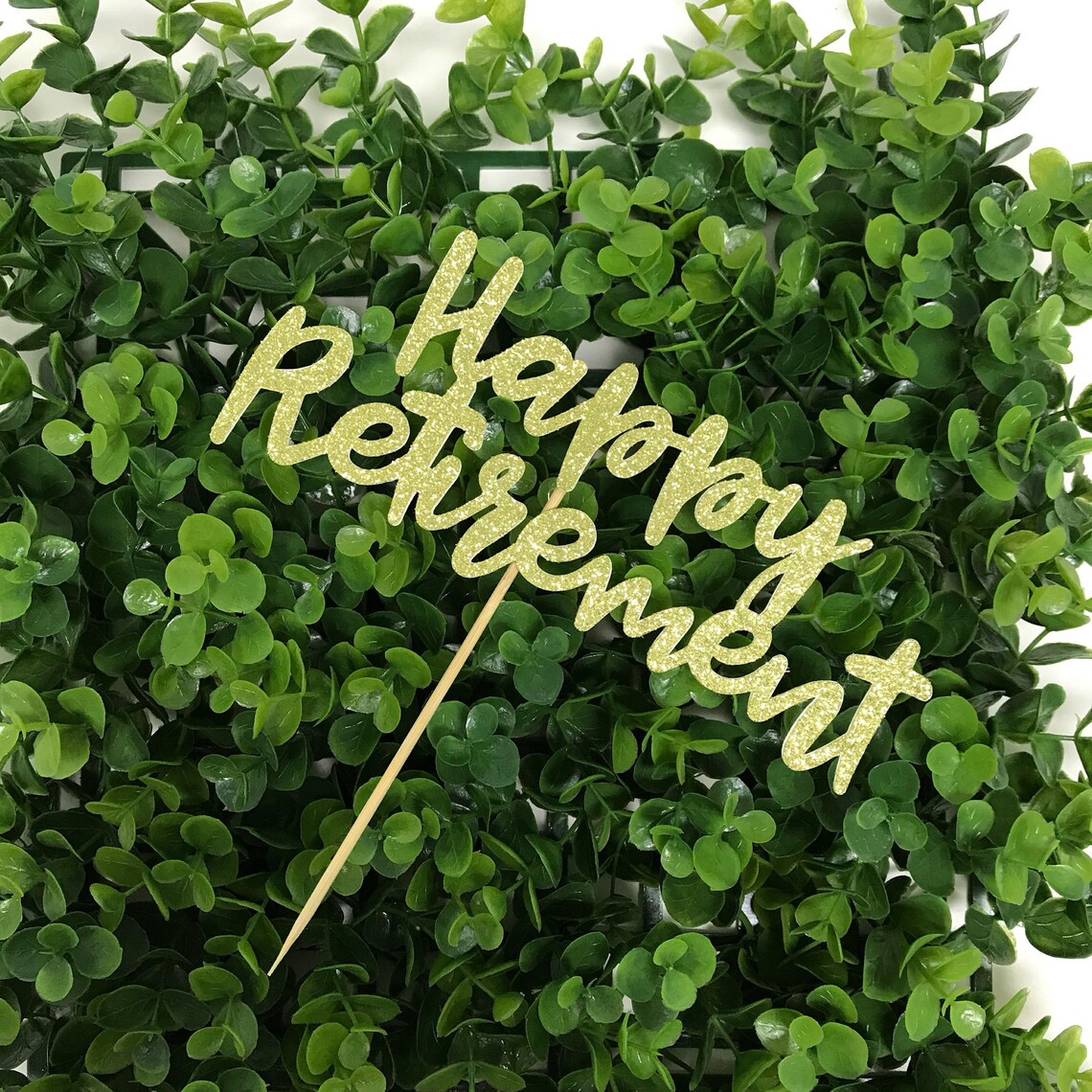 Custom Happy Retirement Topper, Personalized Retirement Cake Topper ...